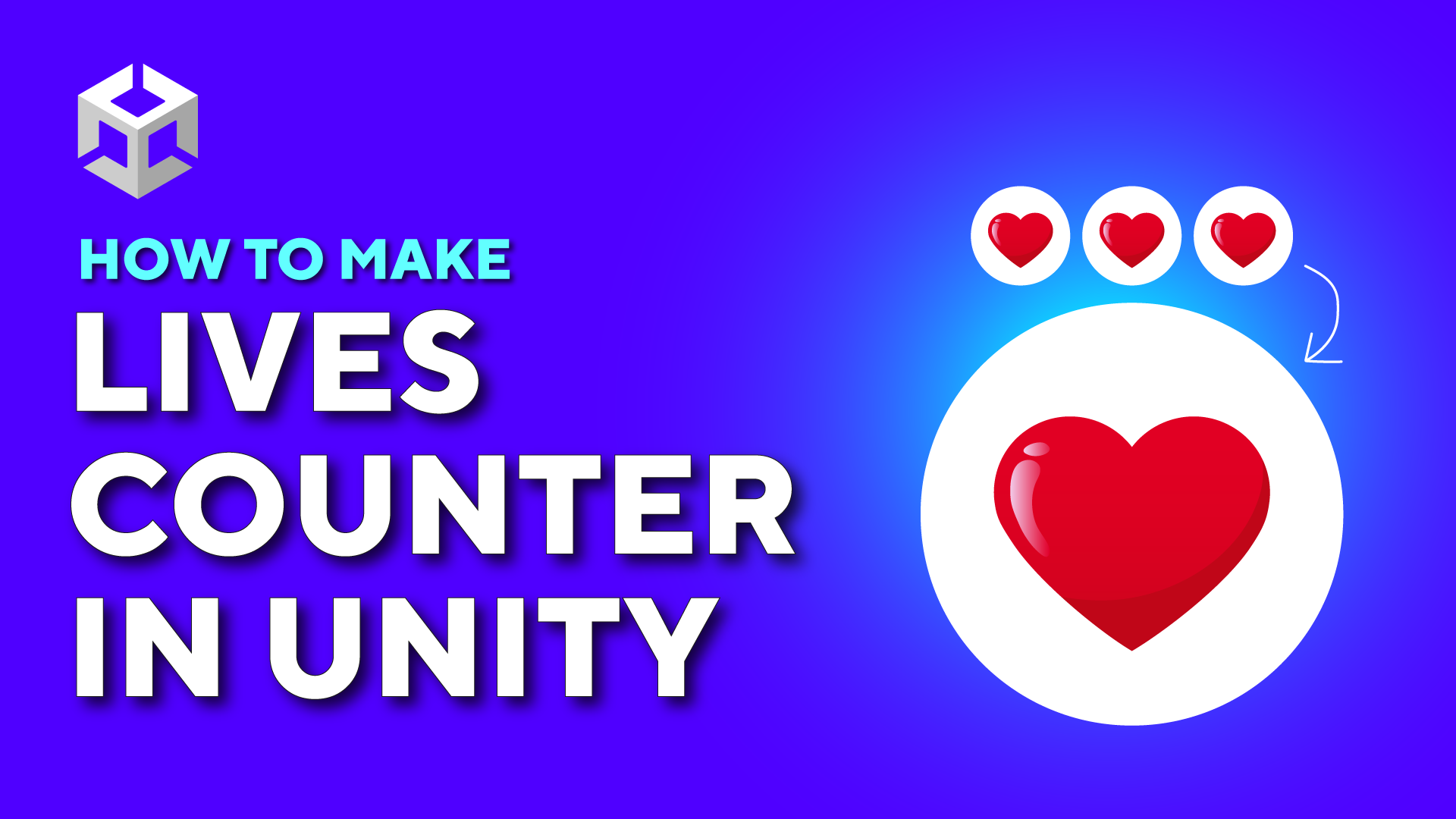 Lives Counter in Unity - Tutorial for making a Lives Counter.